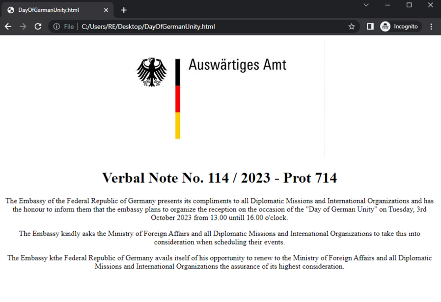 German Embassy Lure: Likely Part of Campaign Against NATO Aligned ...